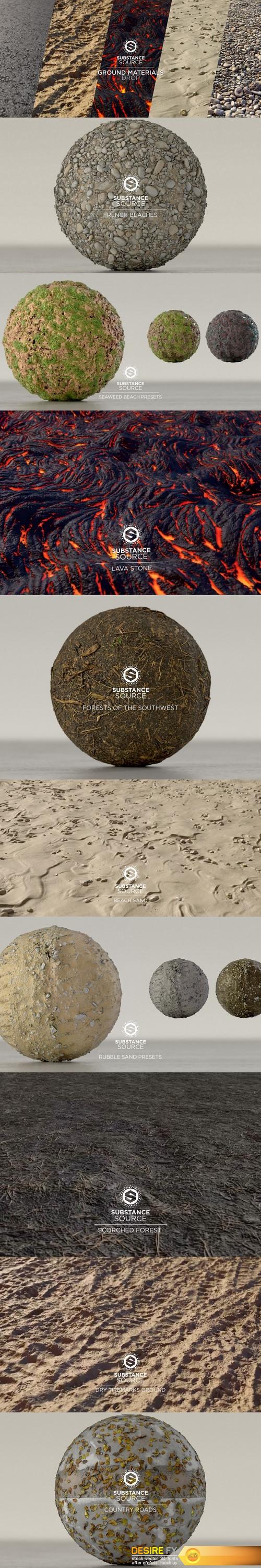 Desire FX 3d models | Substance Source – Ground Materials
