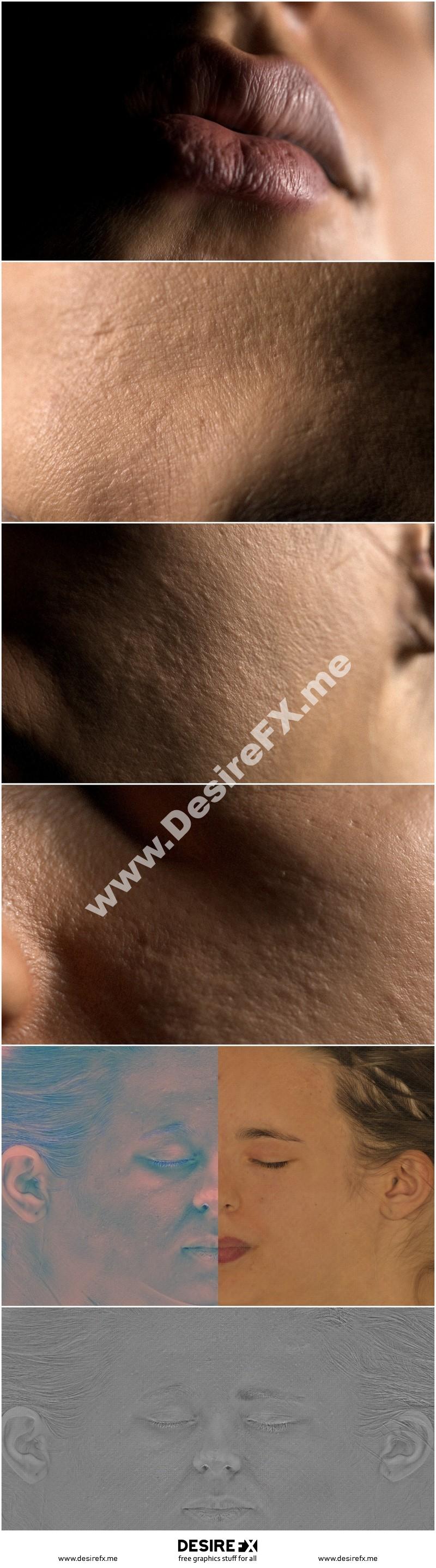 Desire FX 3d models | Texturing – Female 20s Multichannel Face #54