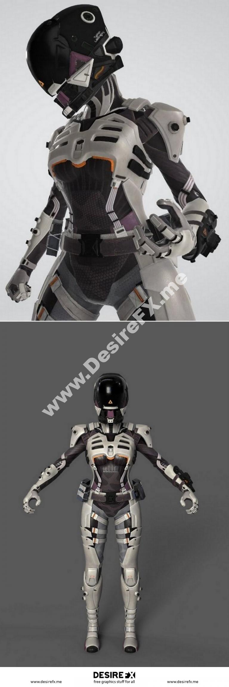 Desire FX 3d models | Wraith Cyber Ninja Apex Legends 3D model