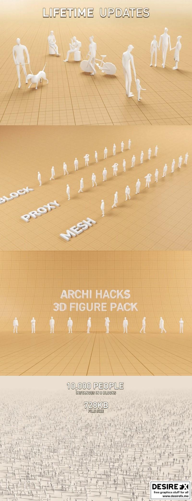 Desire FX 3d models | Gumroad – Archi Hacks 3D Human Figures for Rhino ...