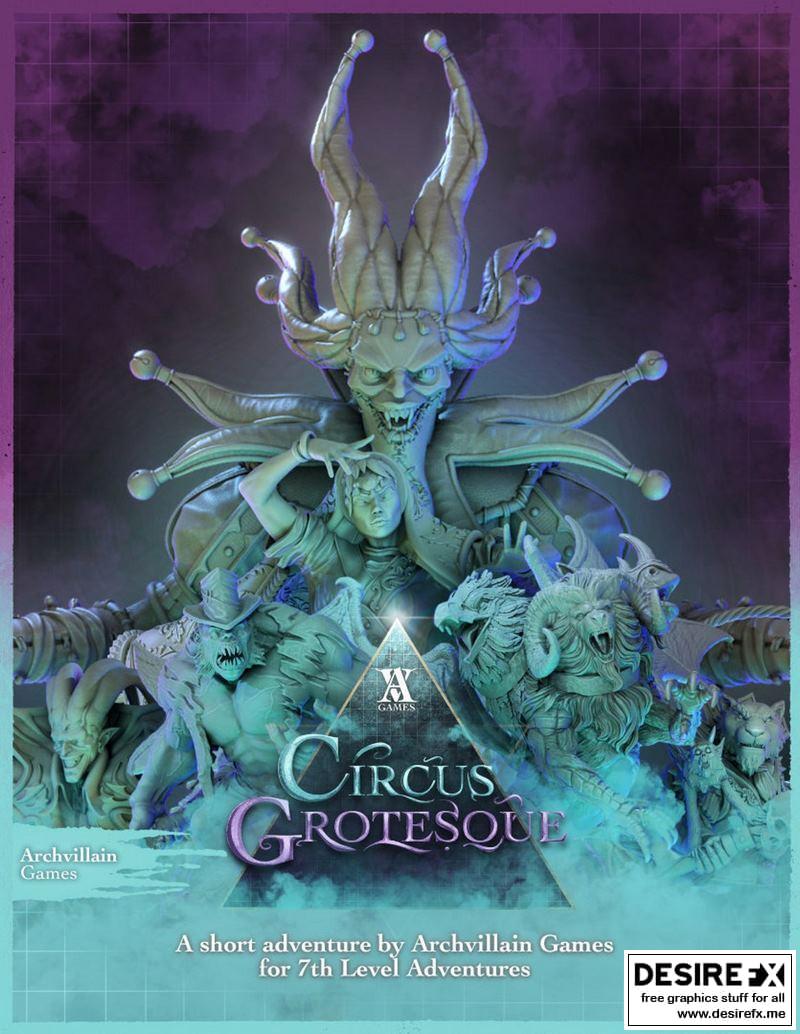 Desire FX 3d models | Circus Grotesque – Archvillain Games – 3D Print Model
