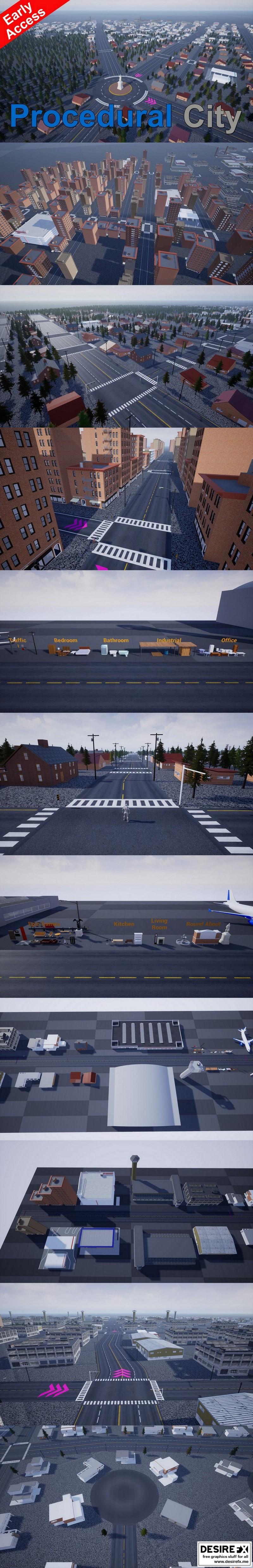 Desire FX 3d models | Unreal Engine – Procedural City Generator