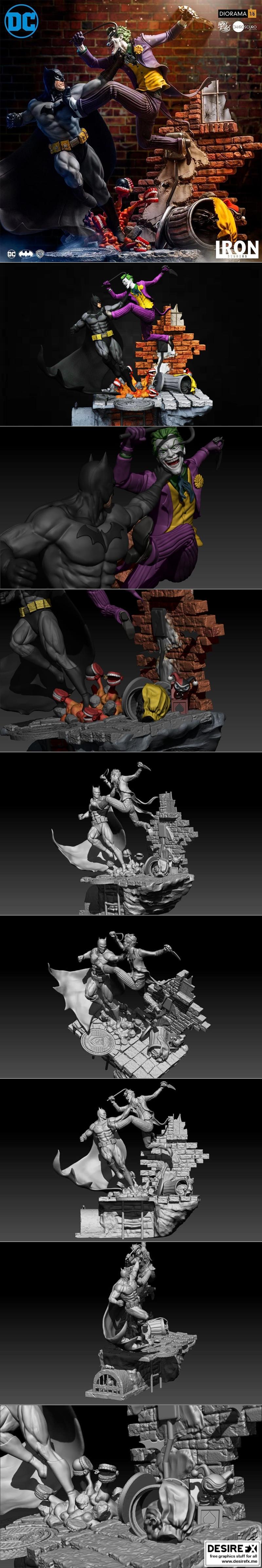 Desire FX 3d models | Batman vs Joker – 3D Print Model