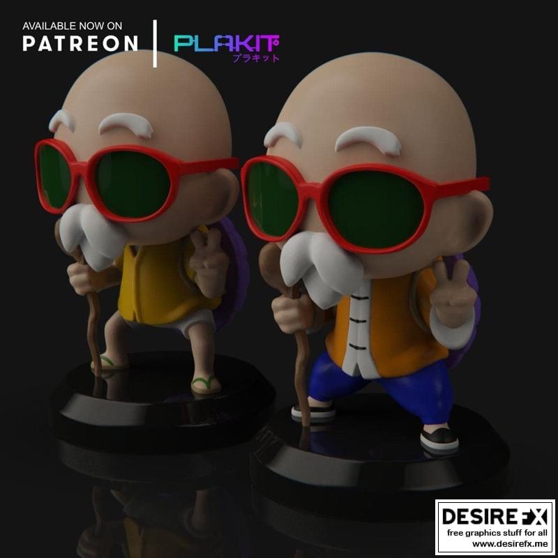 Desire FX 3d models | Dragon Ball Z – Master Roshi – 3D Print Model