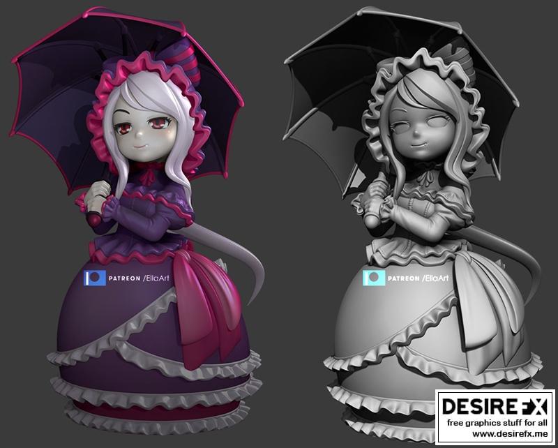 Desire FX 3d models | Shalltear Overlord – 3D Print Model