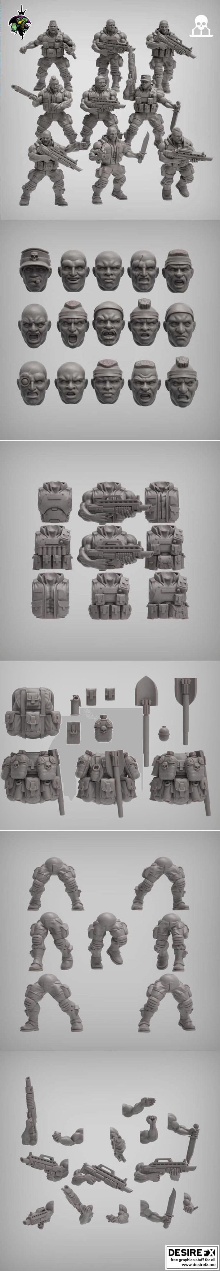 Desire FX 3d models | Spacenam Infantry – 3D Print Model