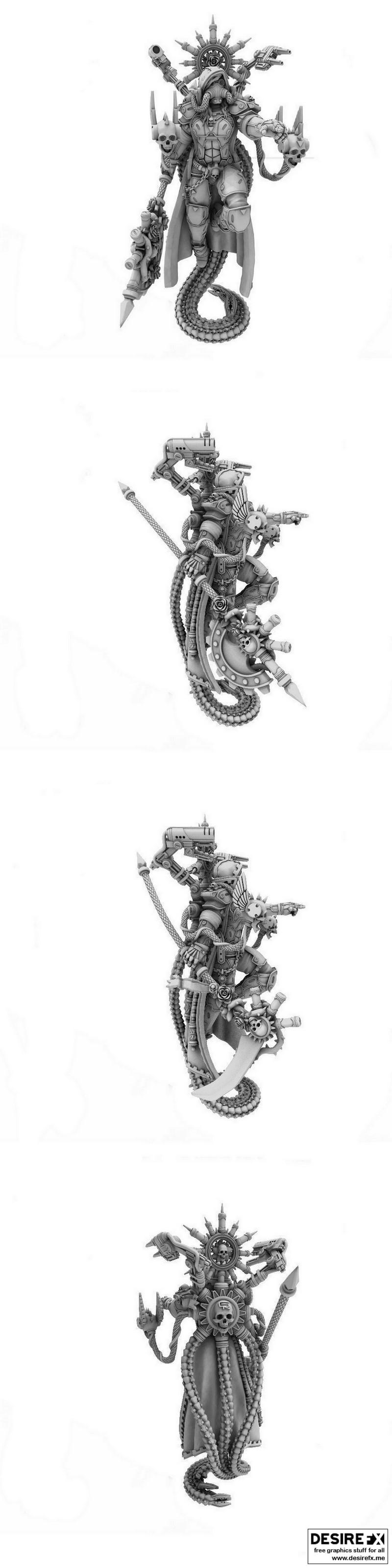 Desire FX 3d models | Warhammer 40K Female Tech Priest 2
