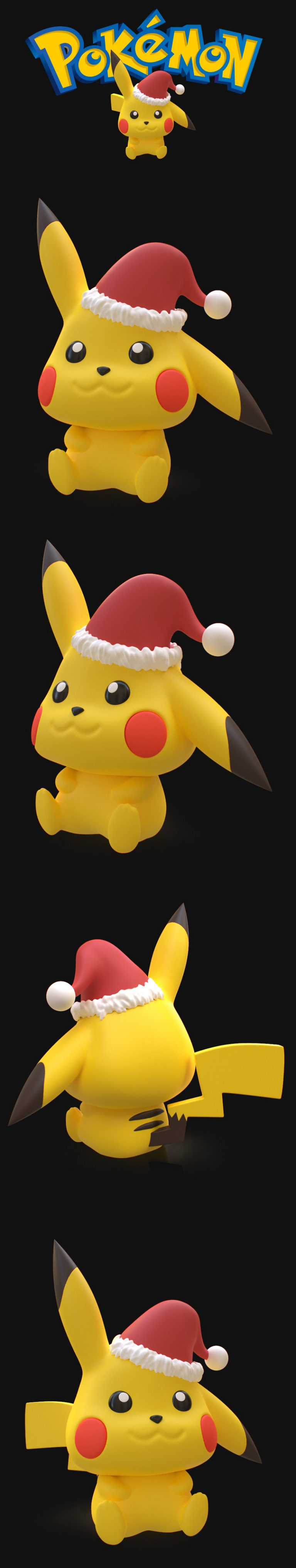 Desire FX 3d models | PlaKit Pokemon Pikachu Christmas – 3D Print Model