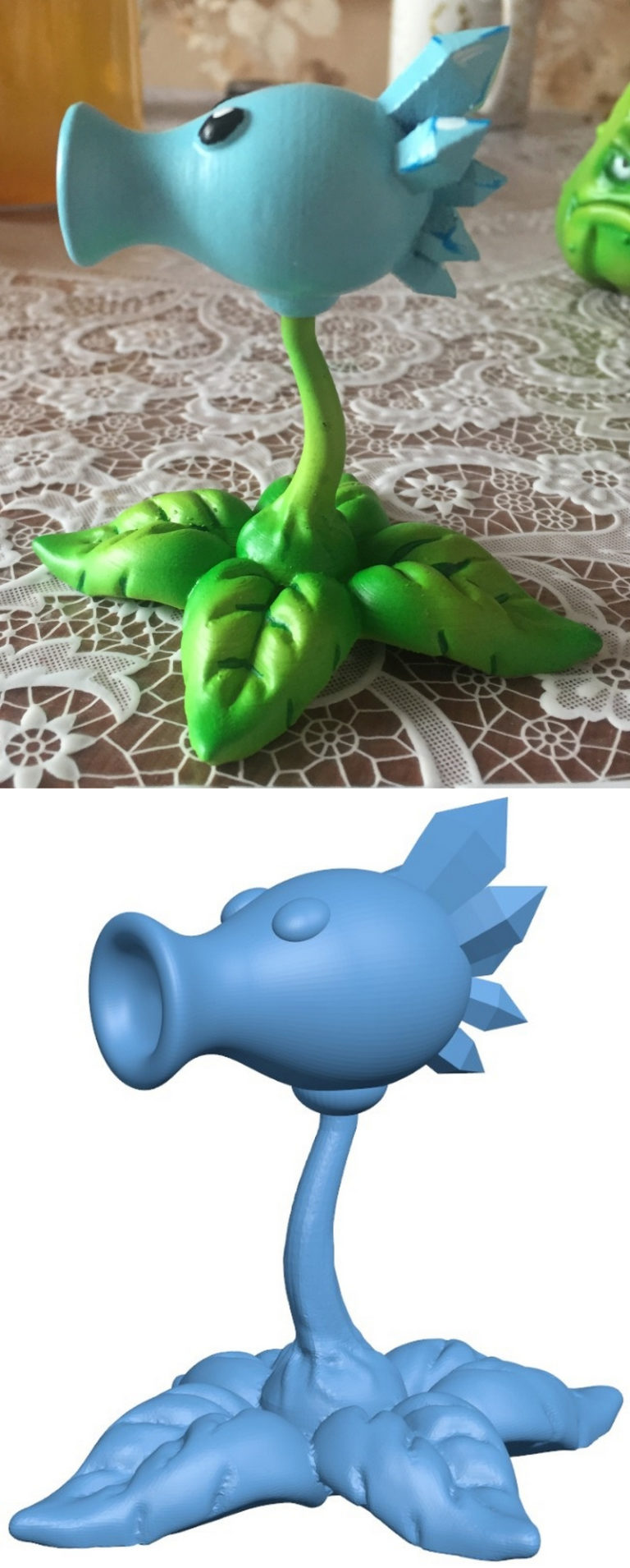 Desire FX 3d models | Plants VS Zombies – Ice Peashooter – 3D Print Model