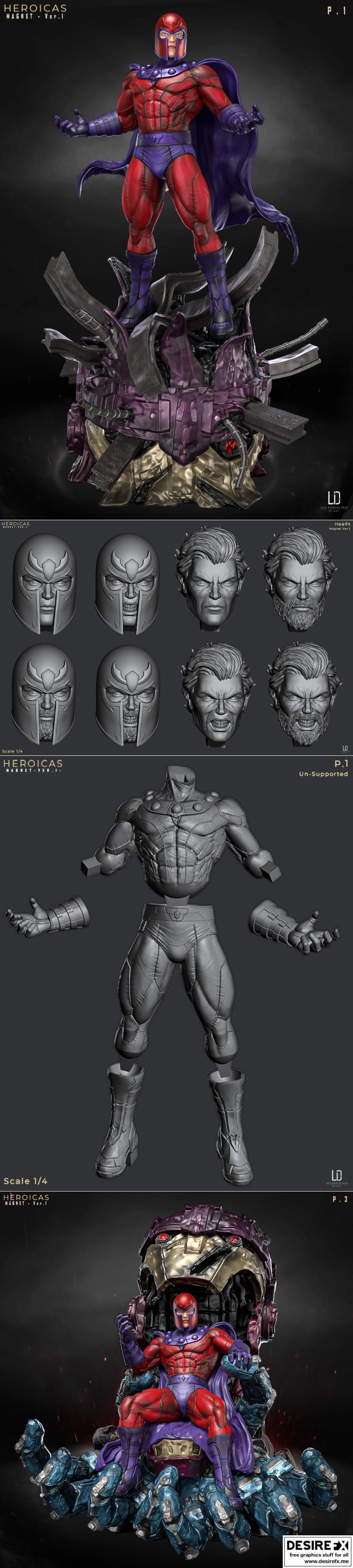 Desire FX 3d models | Magneto – Marvel – 3d print model