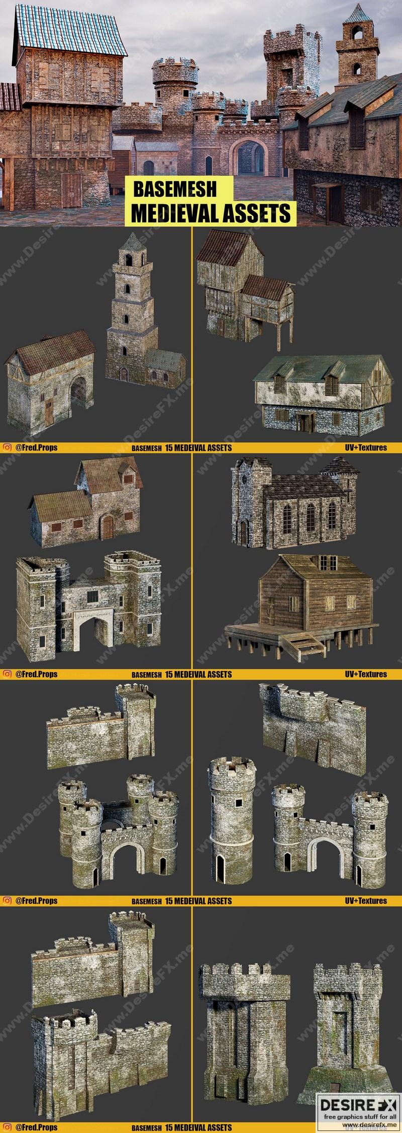Desire FX 3d models | 15 MEDIEVAL Assets and Texture Vol 2 – Artstation ...