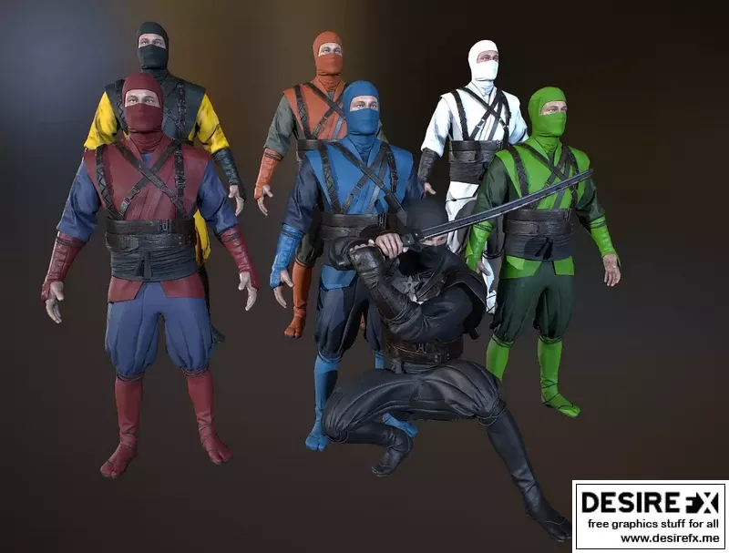 Desire FX 3d models | Ninja Pack – PBR v1.0