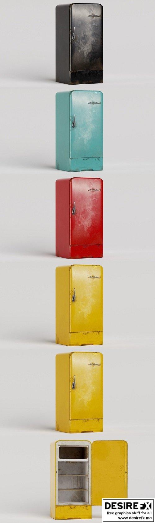 Desire FX 3d models | Soviet vintage fridge Zil Moskva 9 Color Variants ...