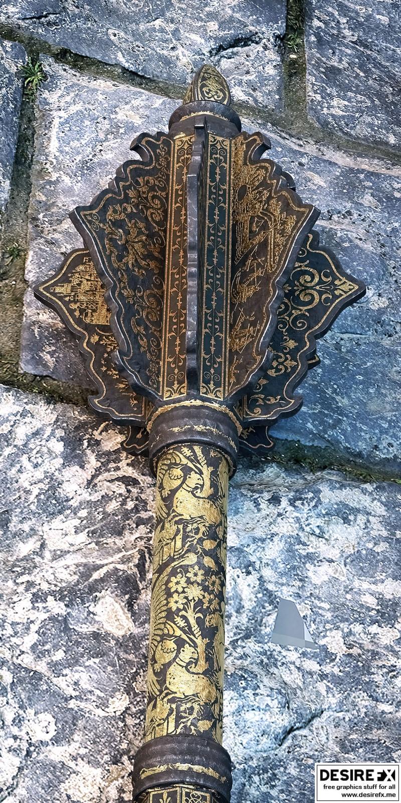 Desire FX 3d models | Ornate Damascened Mace