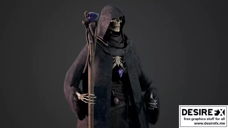 Desire FX 3d models | Modular Skeleton Mage v4.18-4.27