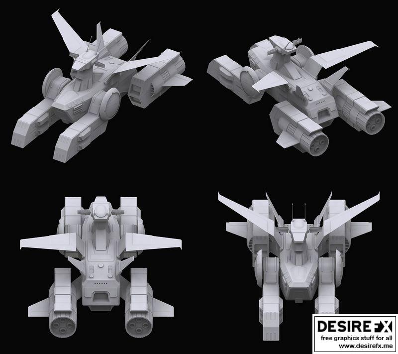 Desire FX 3d models | Gundam Zeon X Earth Federation Space military ...