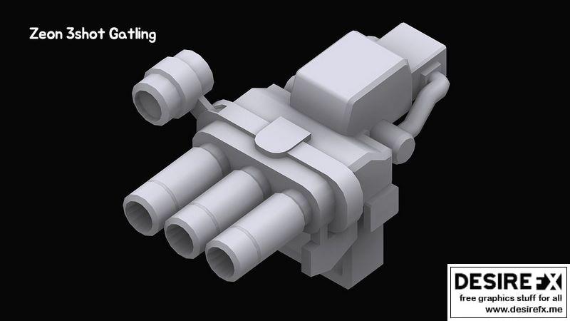 Desire FX 3d models | Gundam Zeon X Earth Federation Weapon Collection ...