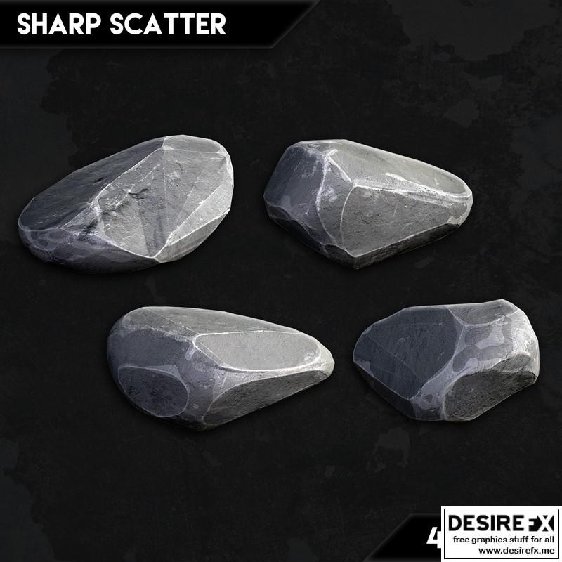 Desire FX 3d models | Stylized Rock Asset Pack by J Roscinas Low-poly ...