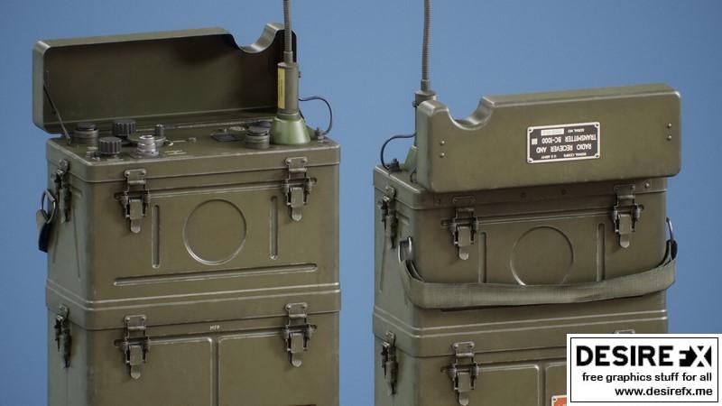 Desire FX 3d models | WW2 USA BC-1000 Backpack Radio
