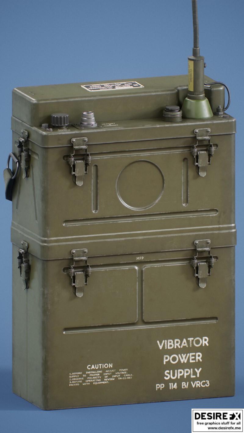Desire FX 3d models | WW2 USA BC-1000 Backpack Radio