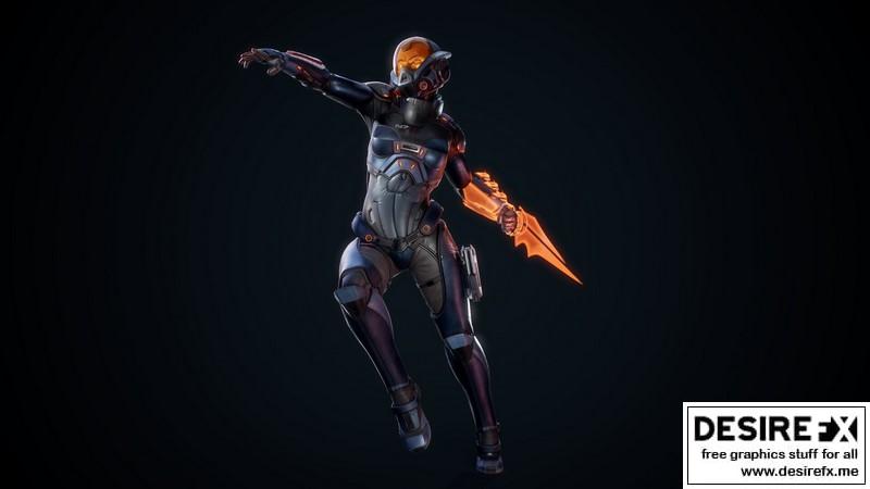 Desire FX 3d models | N7 Soldier Mass Effect Fan Art