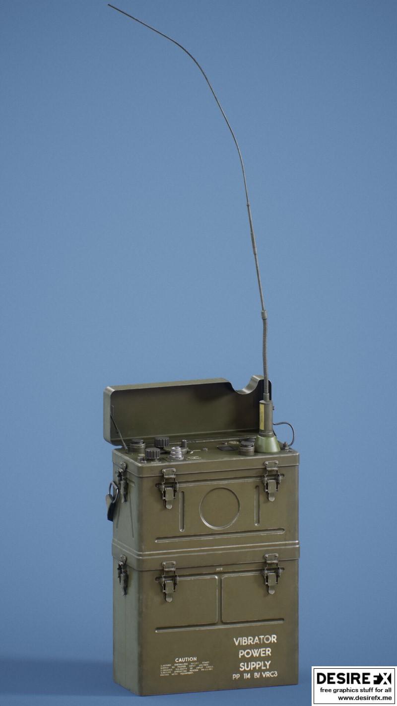 Desire FX 3d models | WW2 USA BC-1000 Backpack Radio
