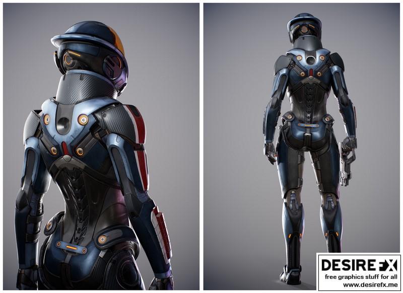 Desire FX 3d models | N7 Soldier Mass Effect Fan Art