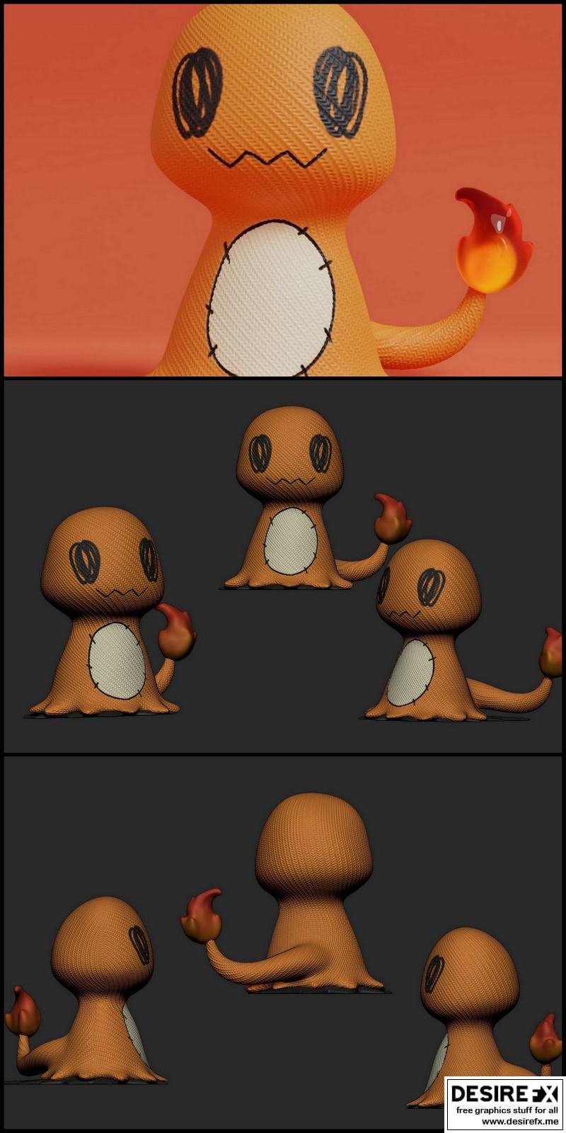 Desire FX 3d models | Pokemon – Mimikyu Charmander 3D print model