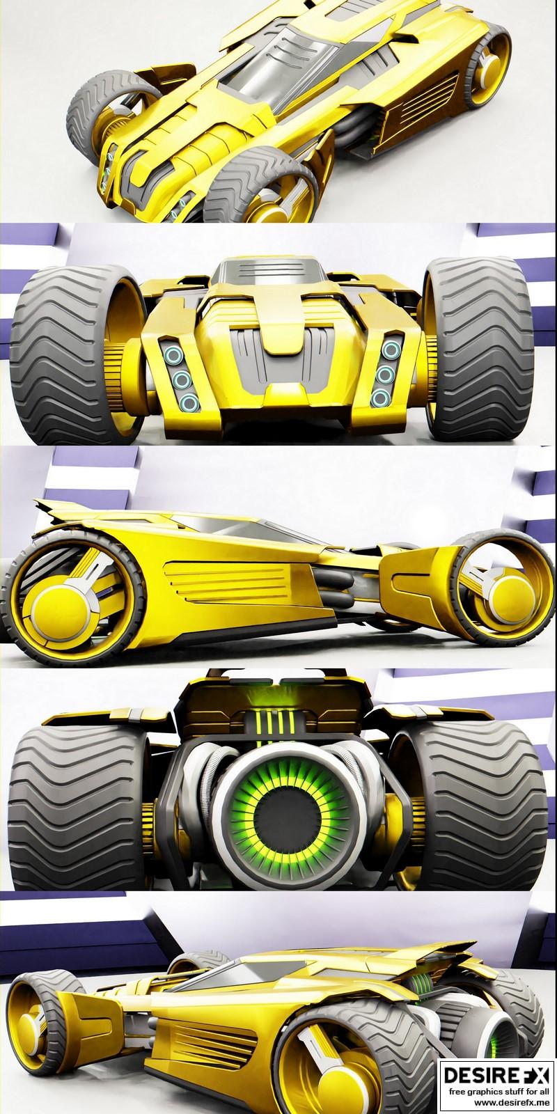 Desire FX 3d models | Sci-Fi Car