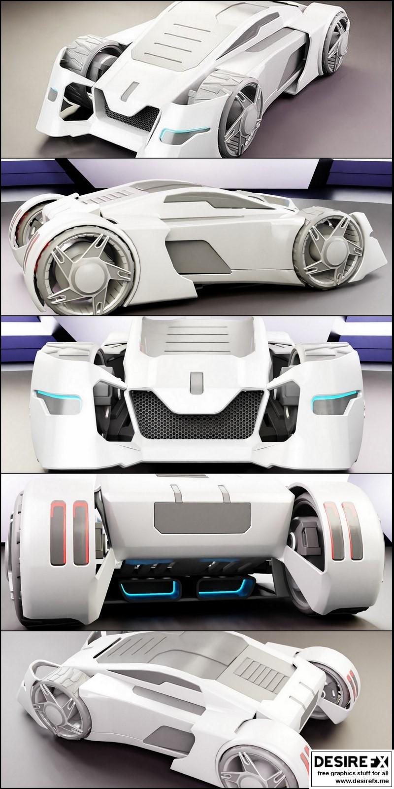 Desire FX 3d models | Sci-Fi Concept Car