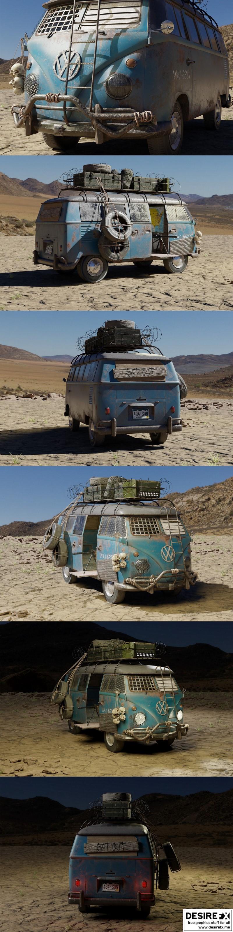 Desire FX 3d models | VW camper apocalypse