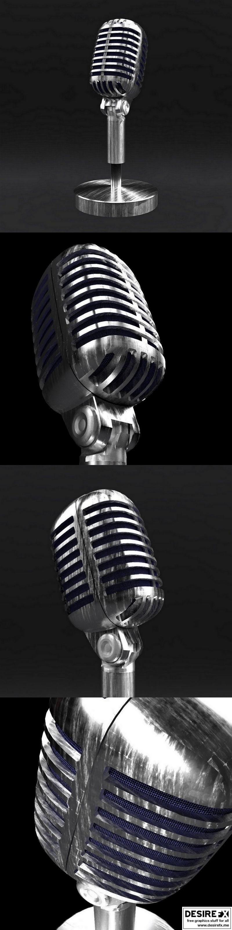 Desire FX 3d models | Vintage microphone Shure