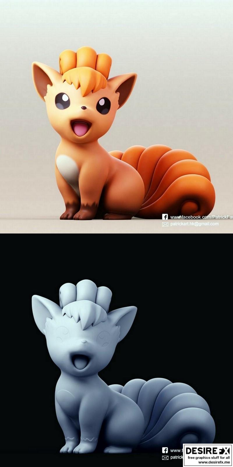Desire FX 3d models | Vulpix-Pokemon 3D print model