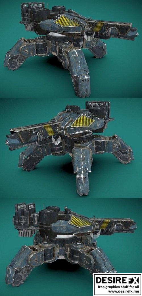 Desire FX 3d models | War Spider Robot – 3D Model