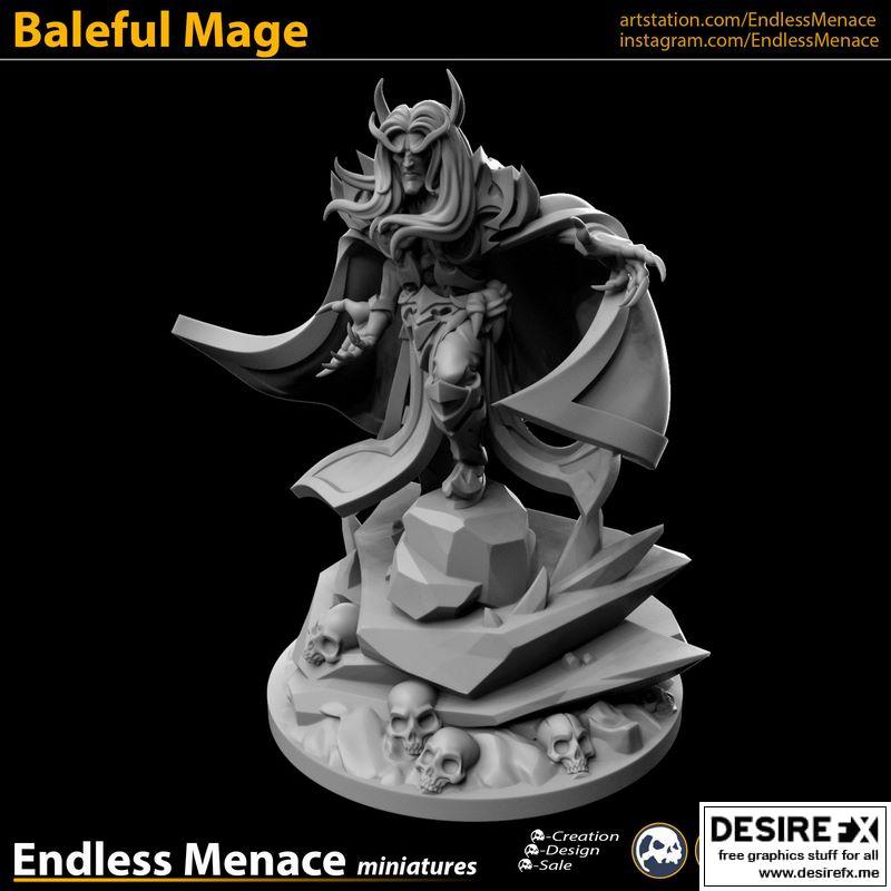 Desire FX 3d models | Baleful Mage 3D print model