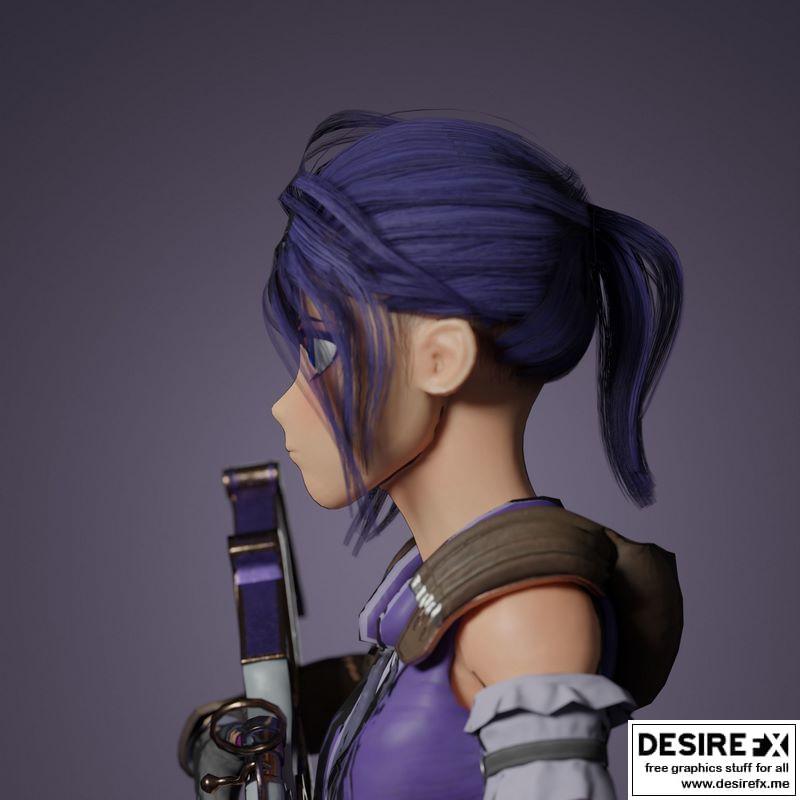 Desire FX 3d models | Caitlyn From Arcane