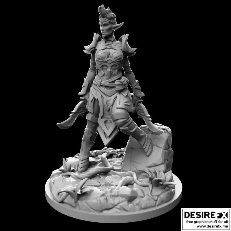 Desire FX 3d models | Elf Warrior 3D print model
