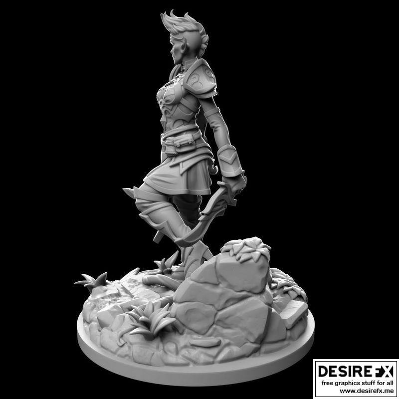 Desire FX 3d models | Elf Warrior 3D print model