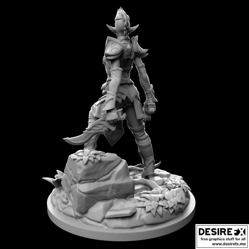Desire FX 3d models | Elf Warrior 3D print model