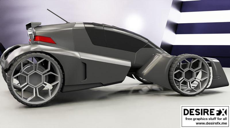 Desire FX 3d models | Futuristic Concept Vehicle