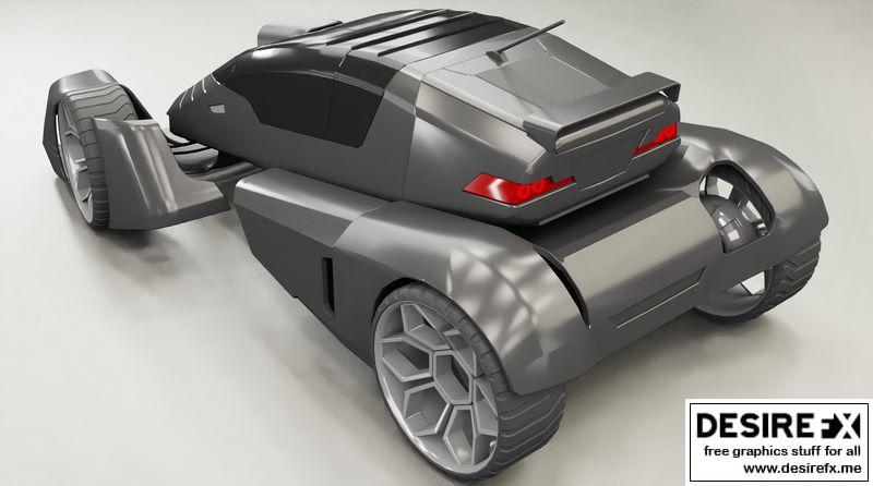 Desire FX 3d models | Futuristic Concept Vehicle