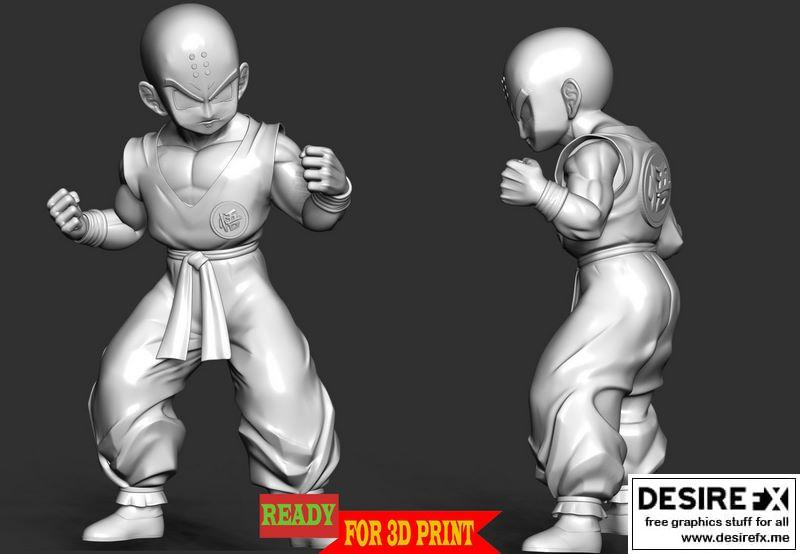 Desire FX 3d models | Krillin – Dragon Ball Fanart 3D print model