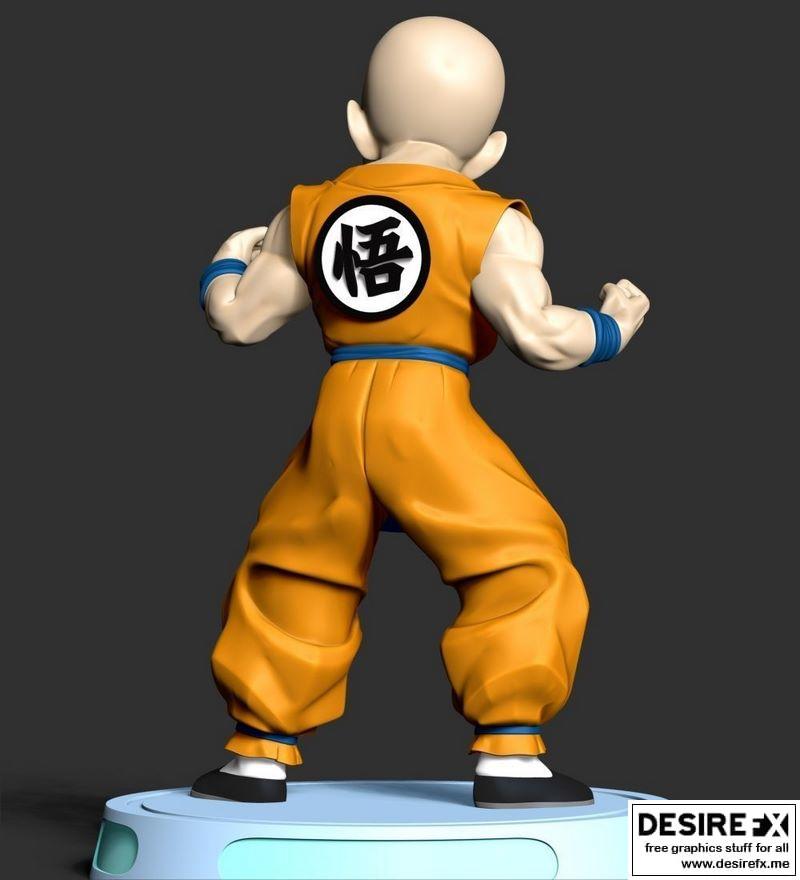 Desire FX 3d models | Krillin – Dragon Ball Fanart 3D print model