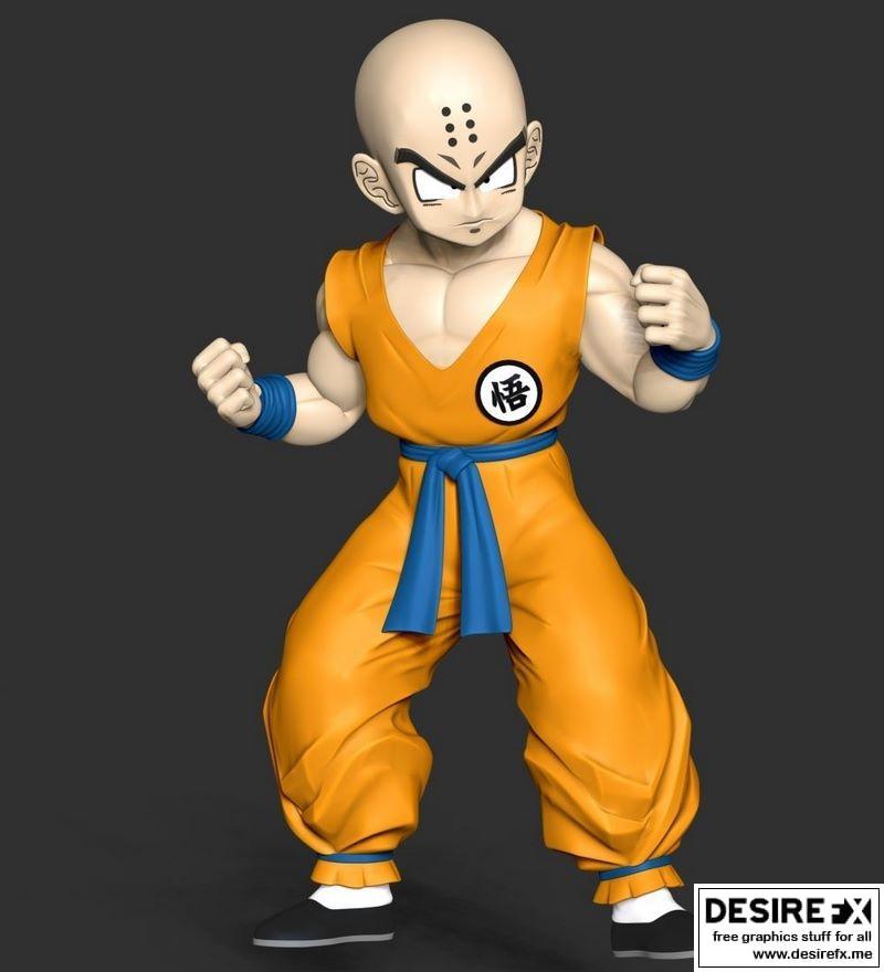 Desire FX 3d models | Krillin – Dragon Ball Fanart 3D print model