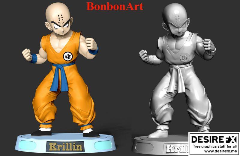 Desire FX 3d models | Krillin – Dragon Ball Fanart 3D print model