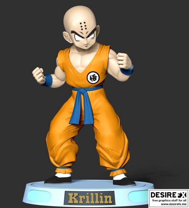 Desire FX 3d models | Krillin – Dragon Ball Fanart 3D print model