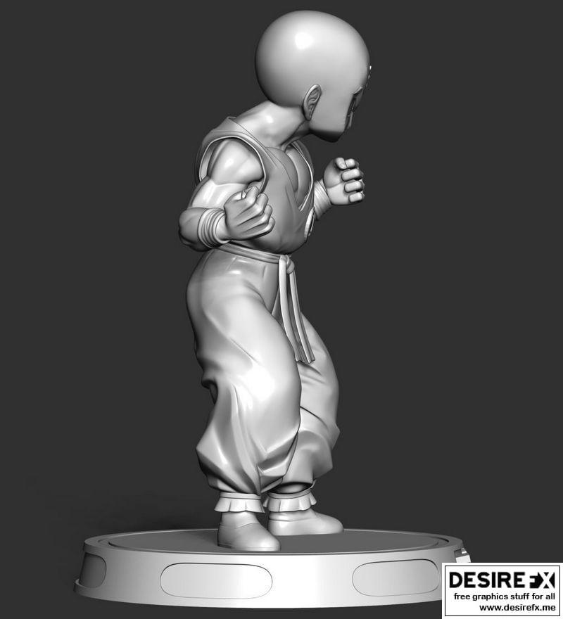 Desire FX 3d models | Krillin – Dragon Ball Fanart 3D print model