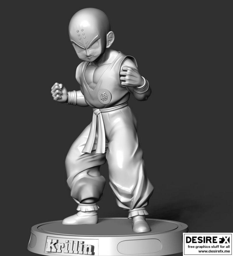 Desire FX 3d models | Krillin – Dragon Ball Fanart 3D print model