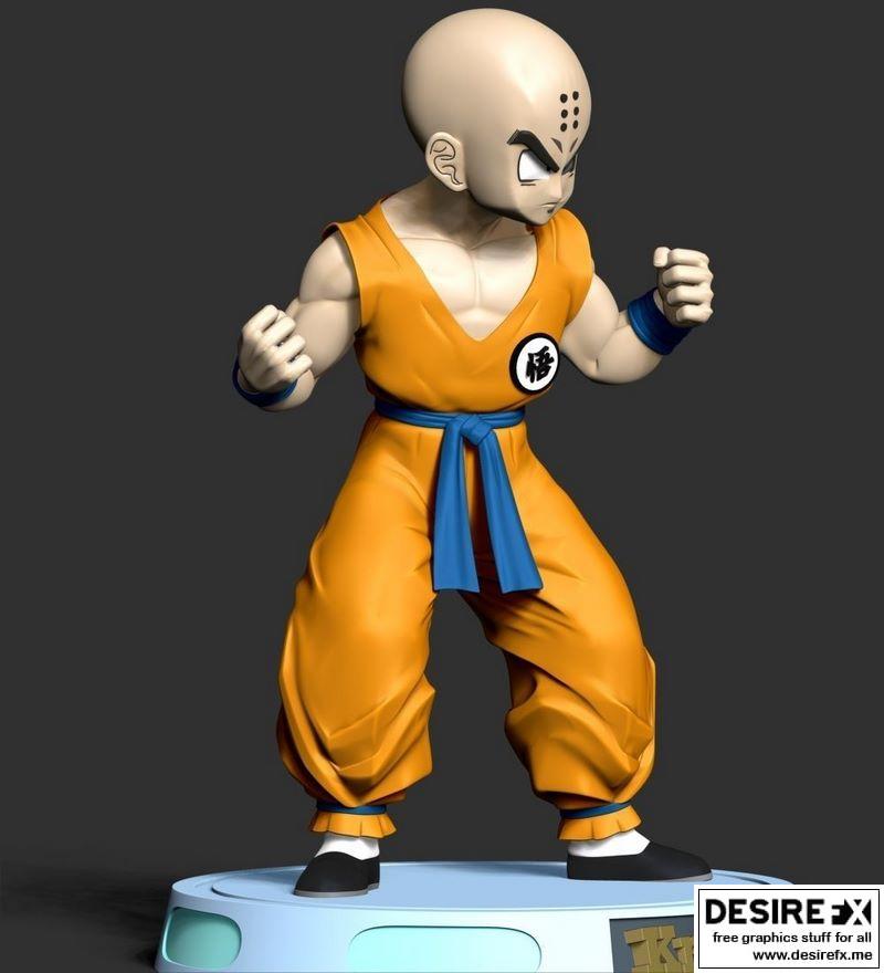 Desire FX 3d models | Krillin – Dragon Ball Fanart 3D print model