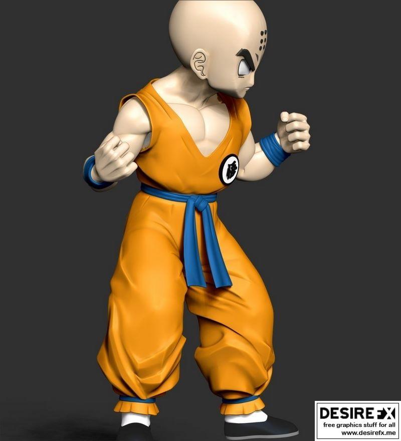 Desire FX 3d models | Krillin – Dragon Ball Fanart 3D print model